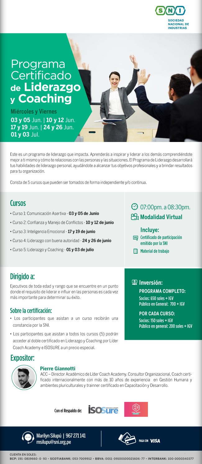 Programa Certificado De Liderazgo Y Coaching